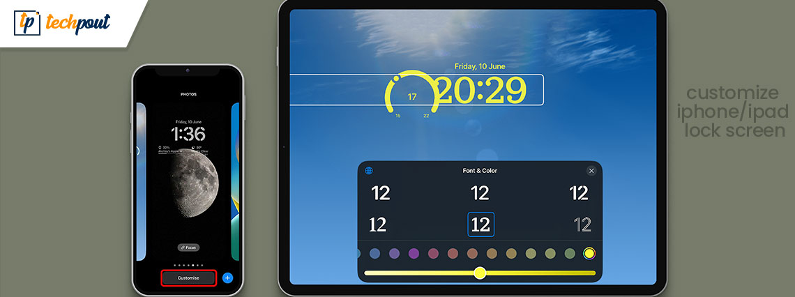 How To Customize IPhone iPad Lock Screen iOS 16 TechPout