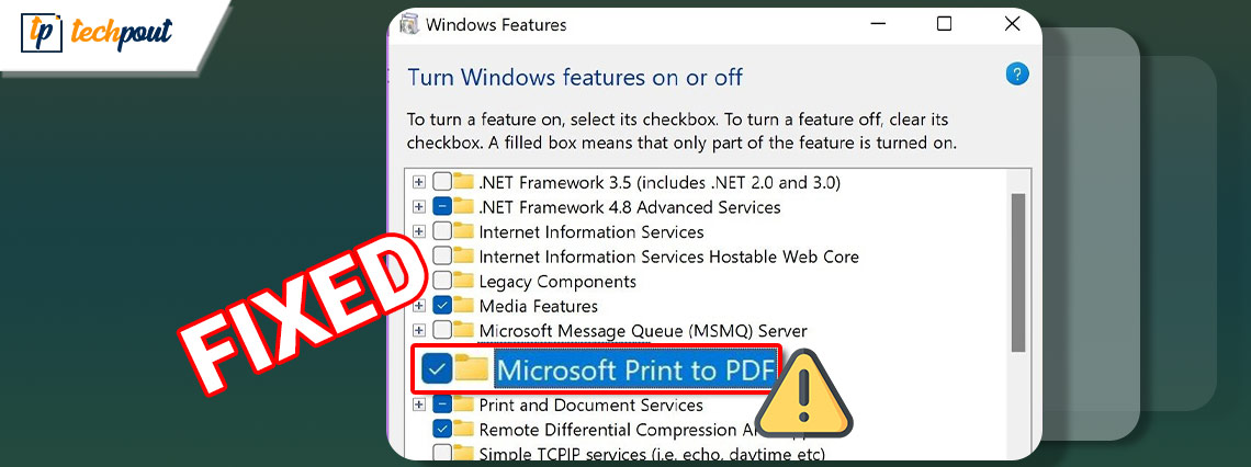How To Fix Microsoft Print To PDF Not Working In Windows 10 11
